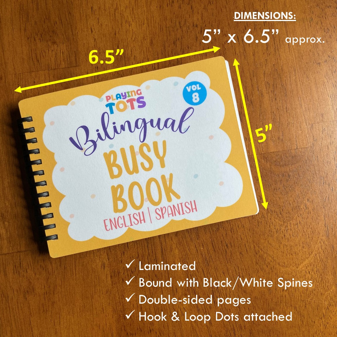 Toddler Mini Busy Book VOL8, Learning Binder, Bilingual Spanish ...