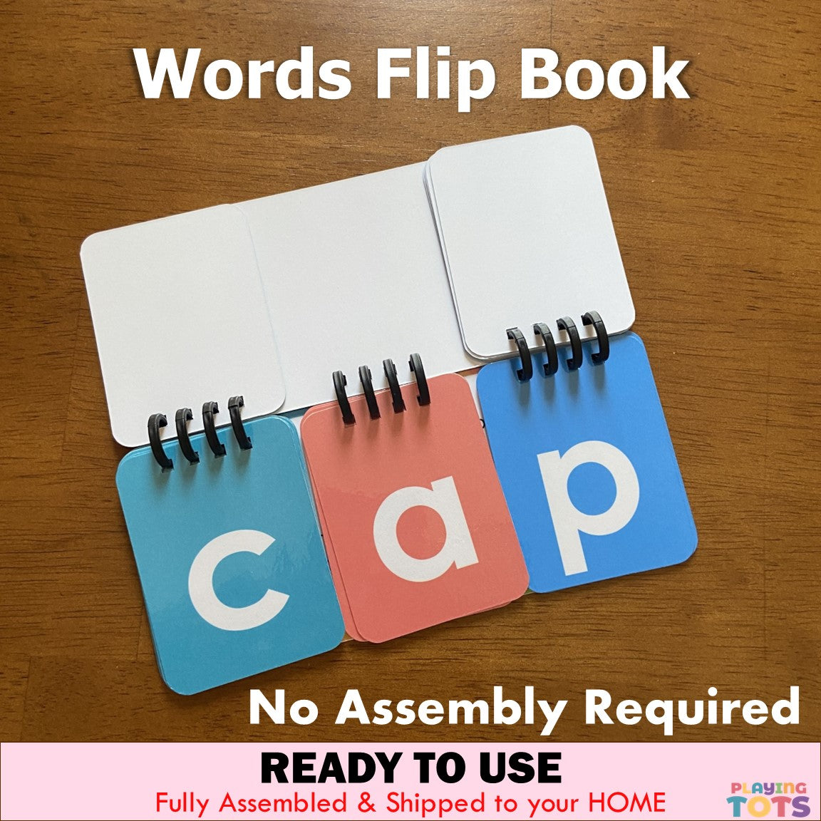 Words Flip Book, CVC words – Playingtots