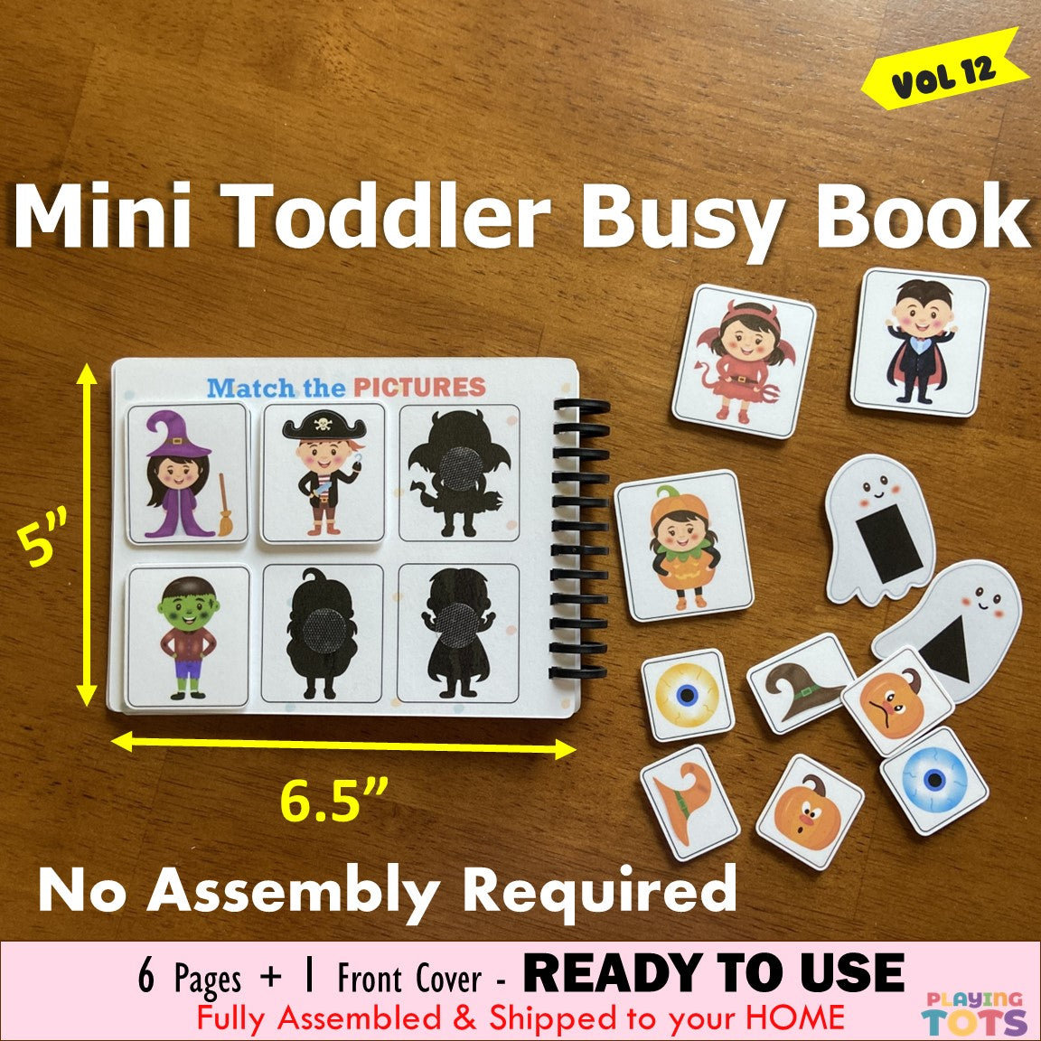 Toddler Mini Busy Book VOL12, Learning Binder – Playingtots