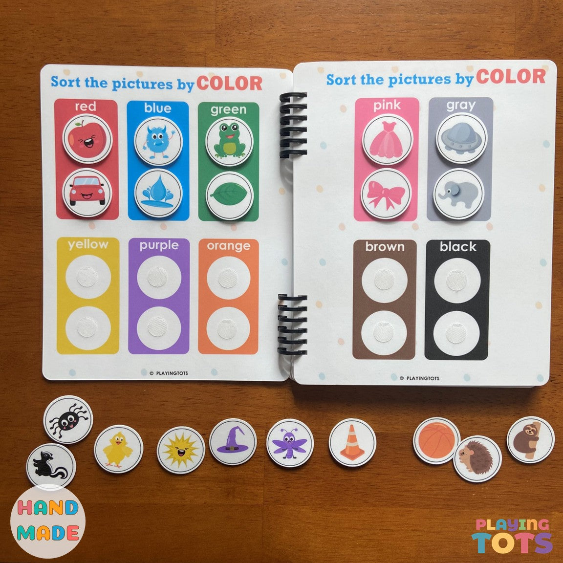 Toddler Busy Book, Learning Binder, Fun Quiet Book, Toddler Activity B ...