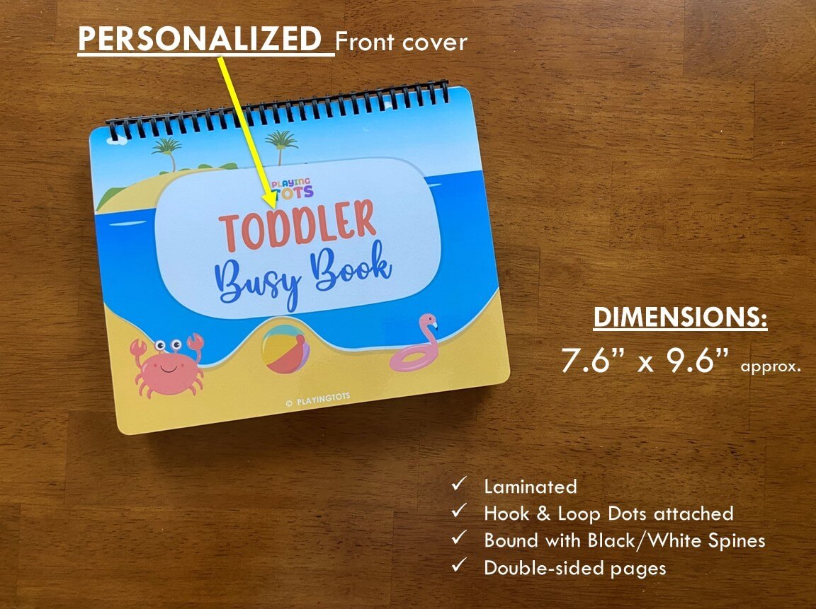 Toddler Busy Book, Learning Binder, Fun Summer Themed Quiet Book ...