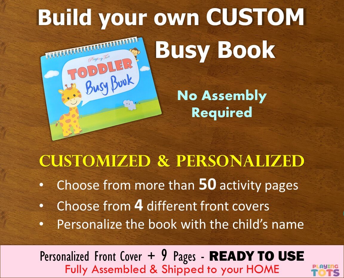 Toddler Busy Book, Learning Binder, Fun Quiet Book, Toddler Activity B ...