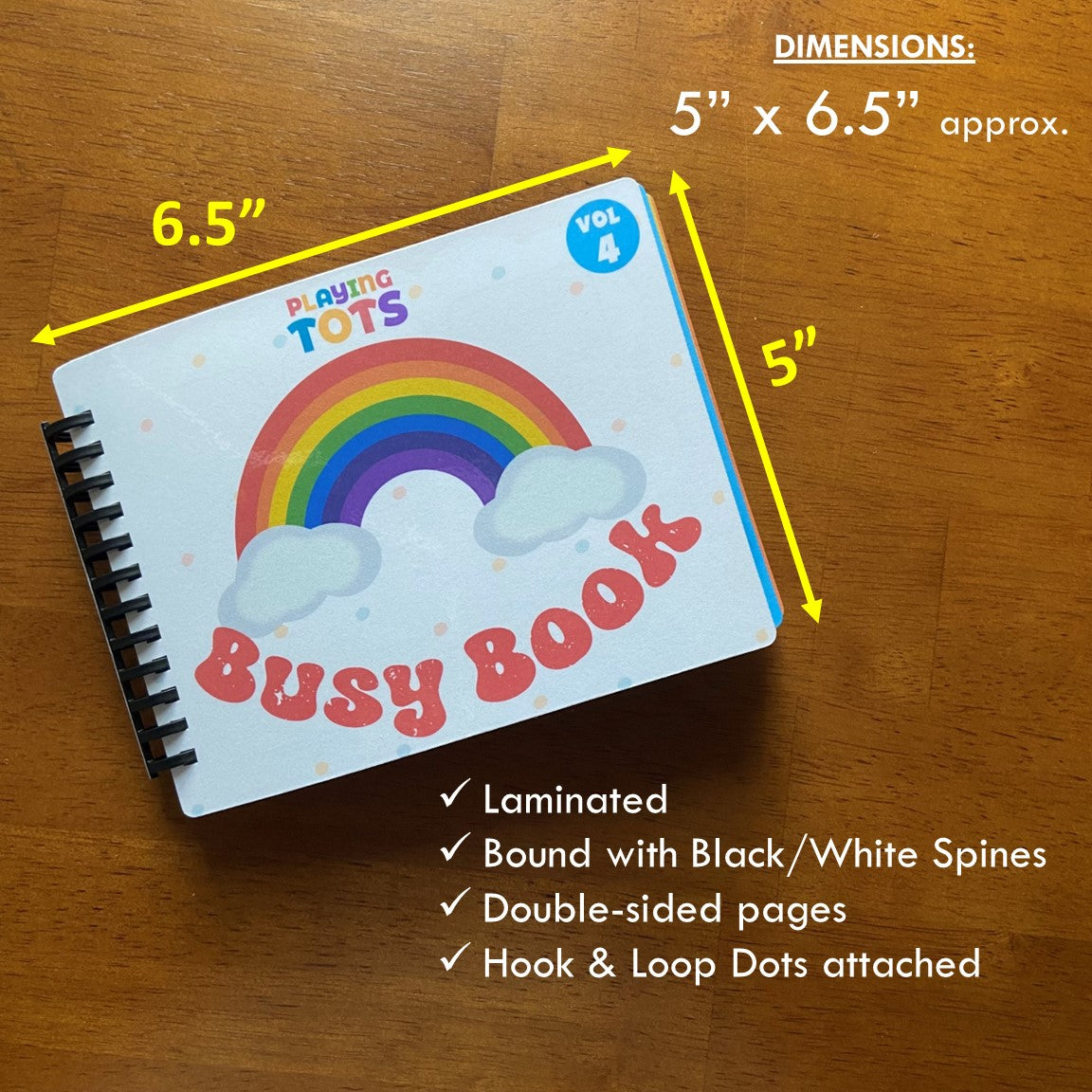Toddler Mini Busy Book VOL4, Learning Binder, Quiet Book, Colors Sorti ...