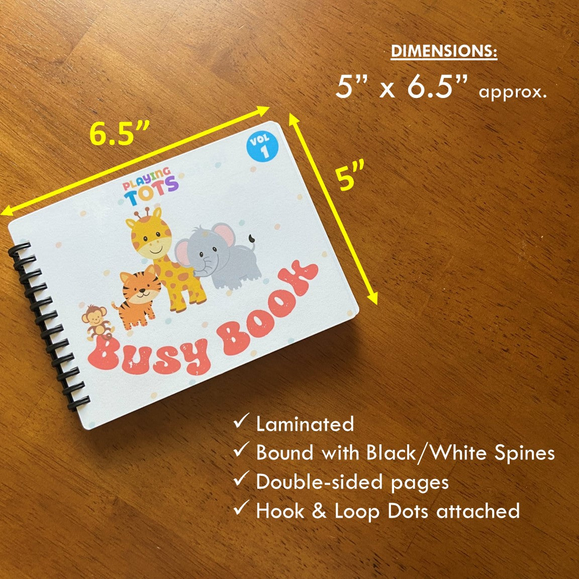 Toddler Mini Busy Book VOL1, Learning Binder, Quiet Book – Playingtots