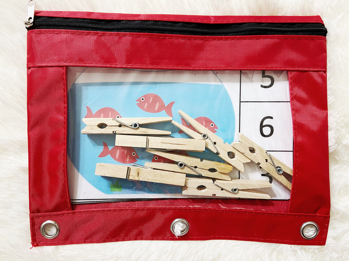 Fish Counting Activity, Count and Clip Activity – Playingtots