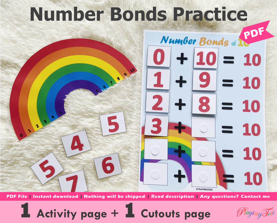 Number Bonds of 10 Practice – Playingtots