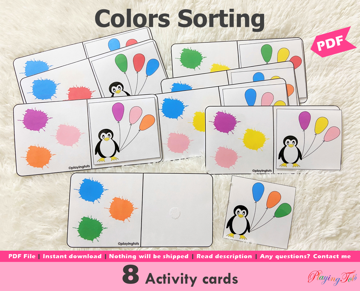 Balloon Colors Sorting Activity – Playingtots