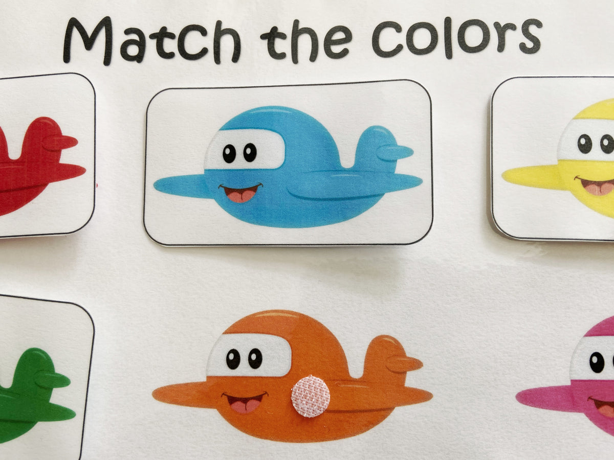Colors Matching Activity, Busy Book, Learning Binder, Quiet Book ...