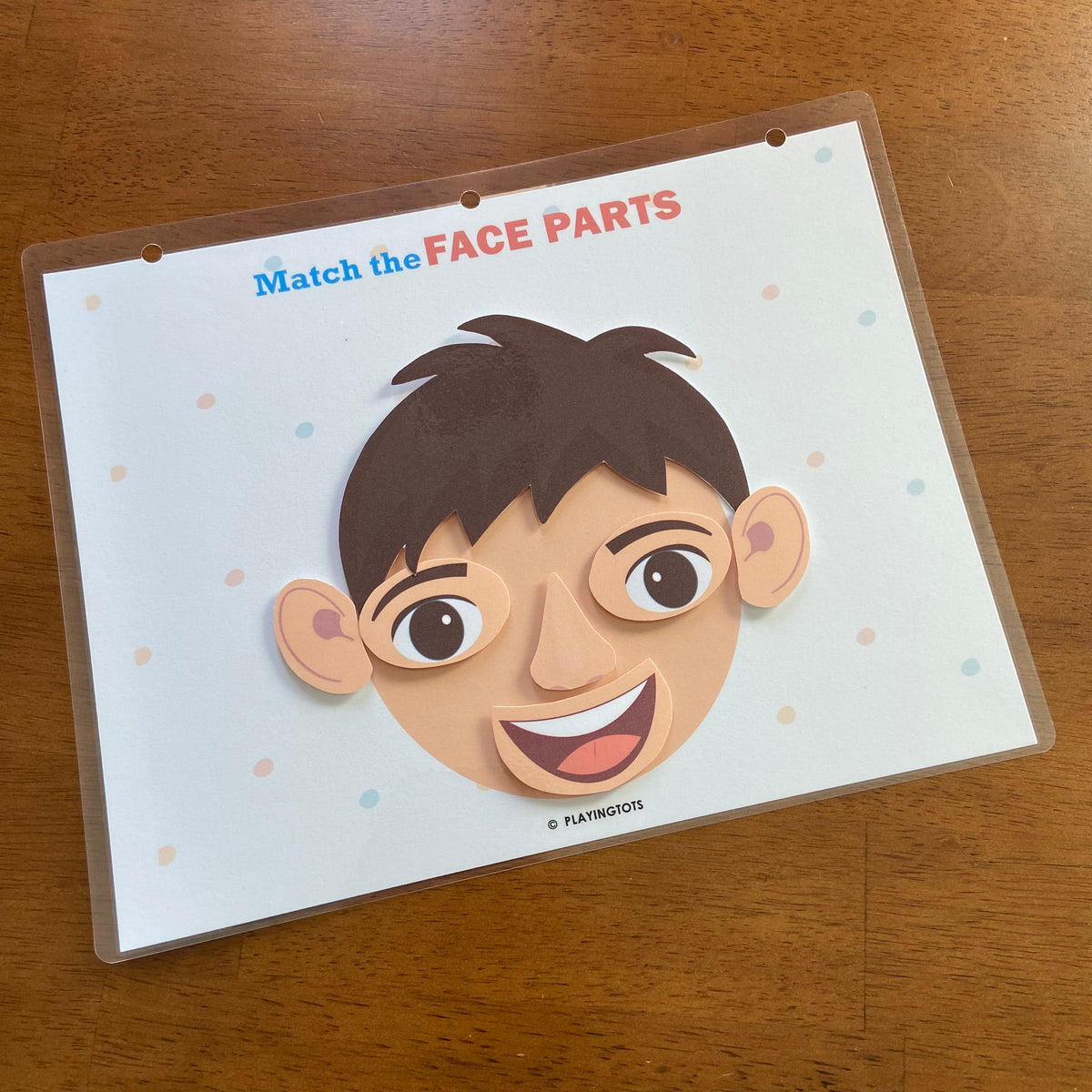 Face Parts Matching Activity, Boys and Girls, Toddler Busy Book ...