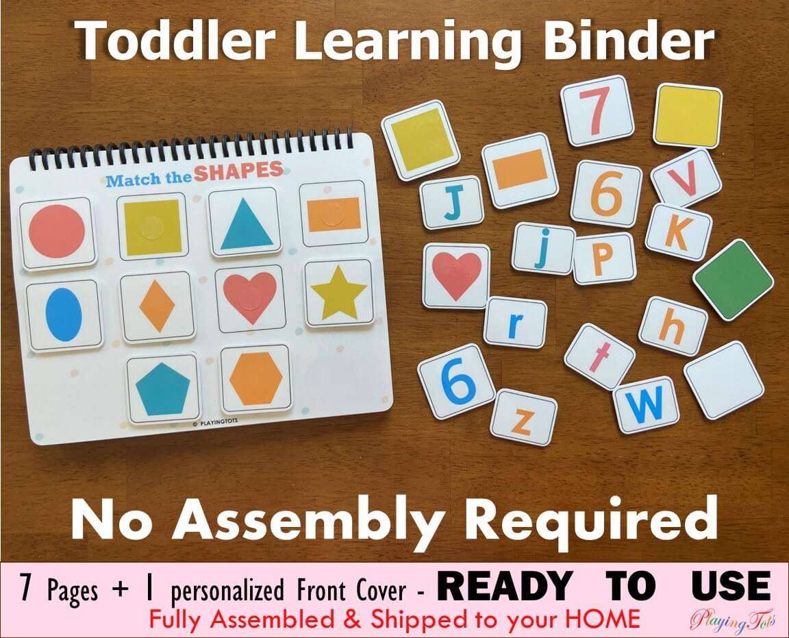 Toddler Learning Binder, Busy Book, Quiet Book, Homeschool Binder, Pre ...