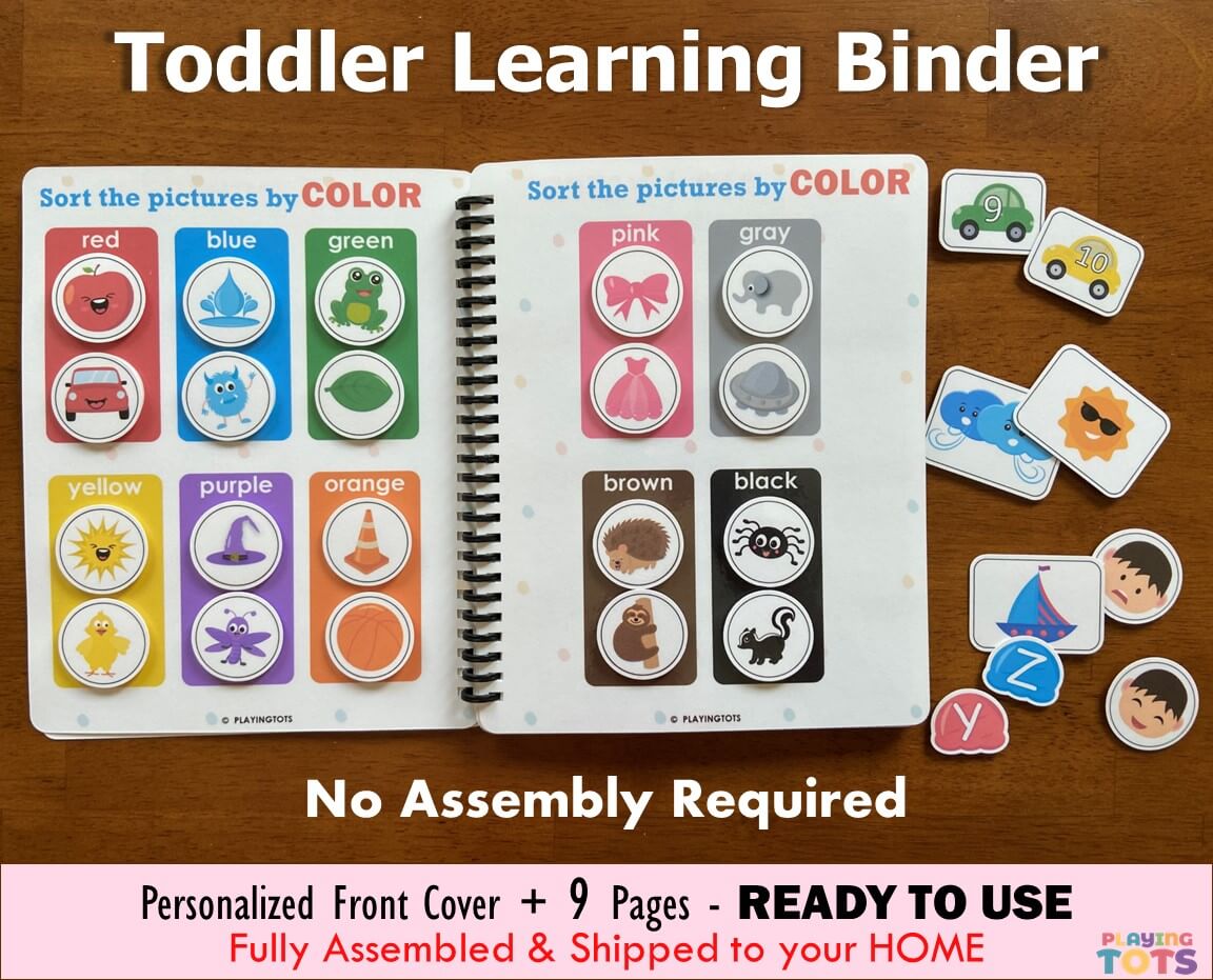 Toddler Learning Binder VOL1, Preschool Busy Book, Activity Binder ...