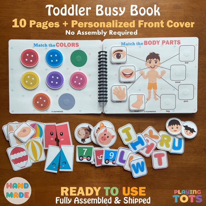 PRE-ASSEMBLED LAMINATED BUSY BOOKS & ACTIVITIES FOR TODDLERS ...