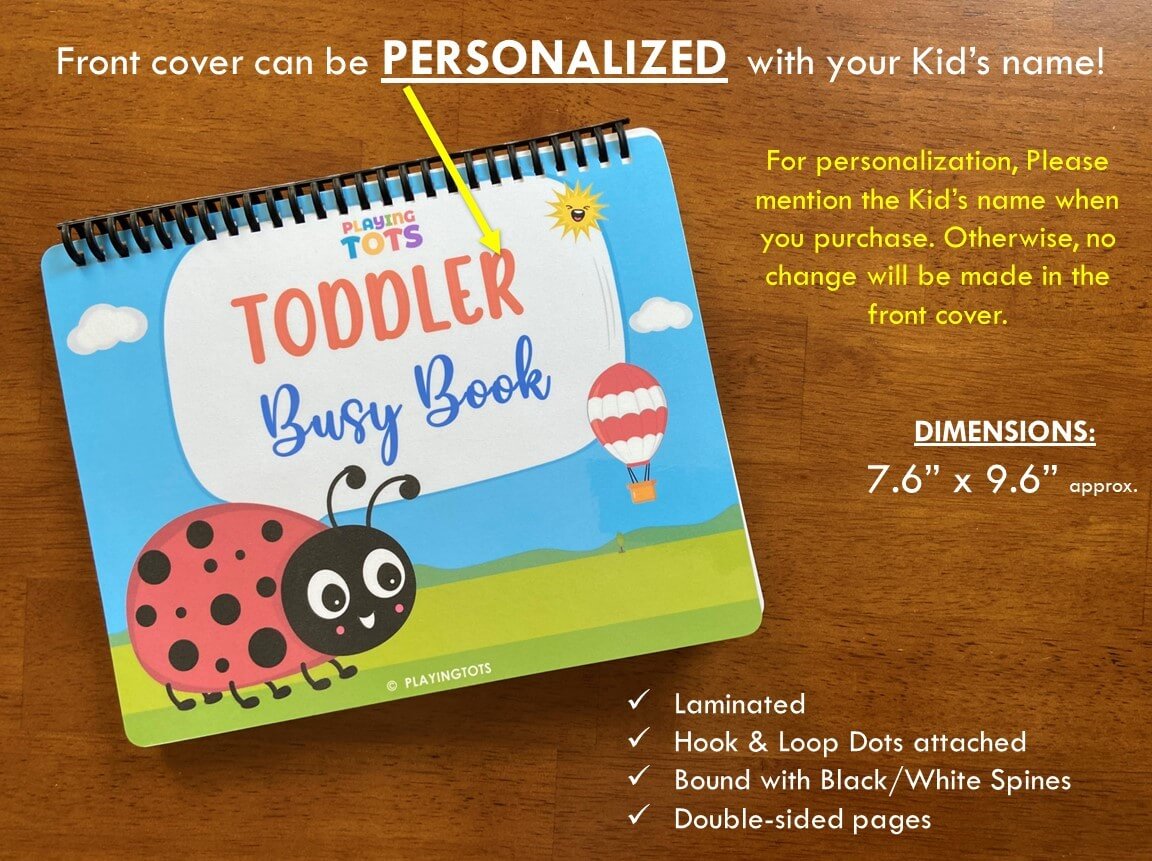 Toddler Busy Book, Learning Binder, Fun Quiet Book, Toddler Activity B ...