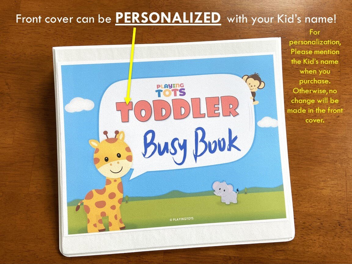 Toddler Busy Binder, Fully Assembled, Learning Binder, Quiet Book, Hom ...