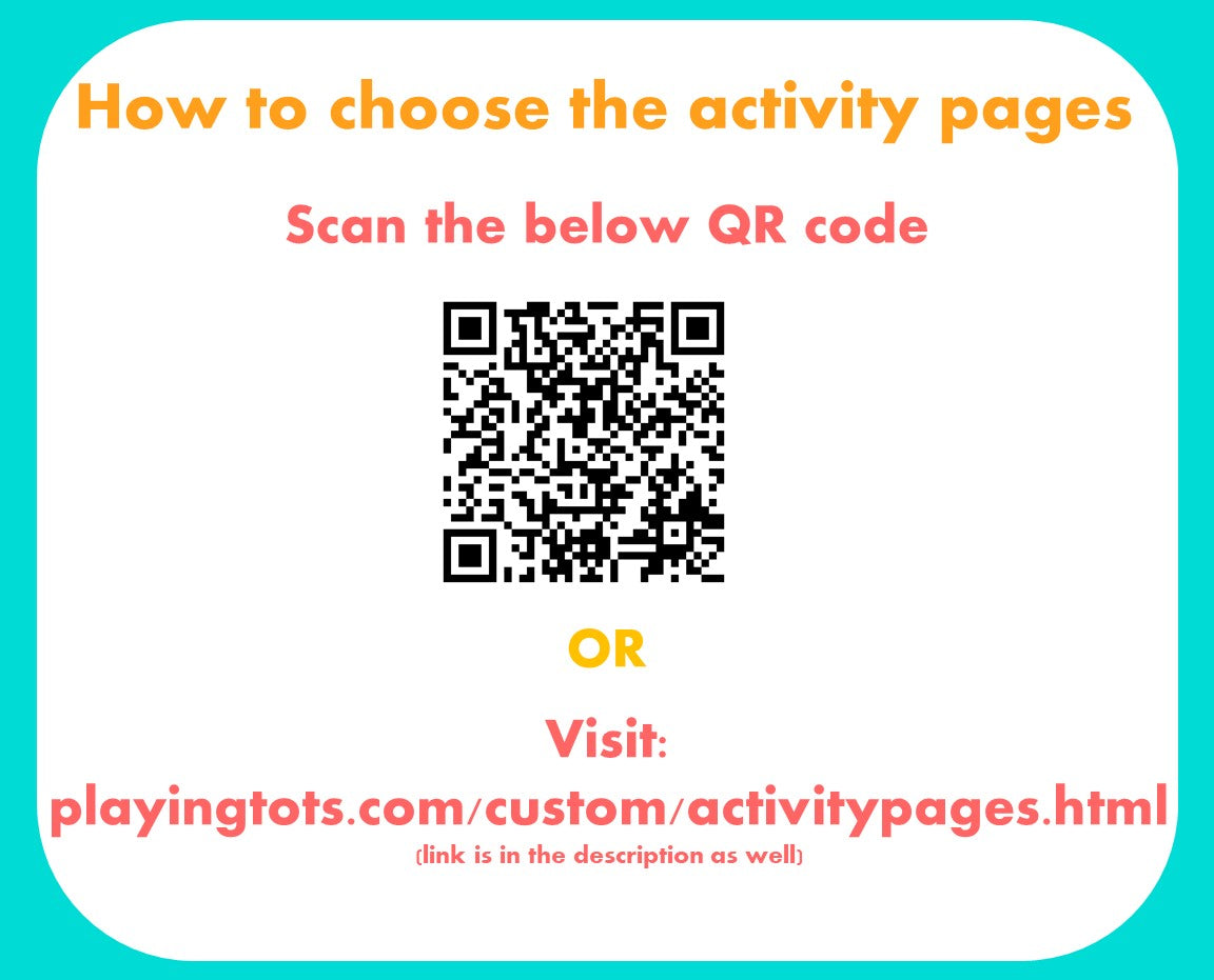 Custom Busy Book Activity Pages – Playingtots