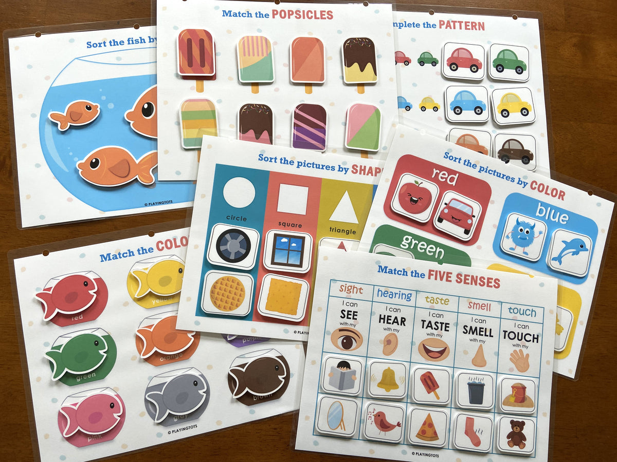 Custom Busy Book Activity Pages – Playingtots