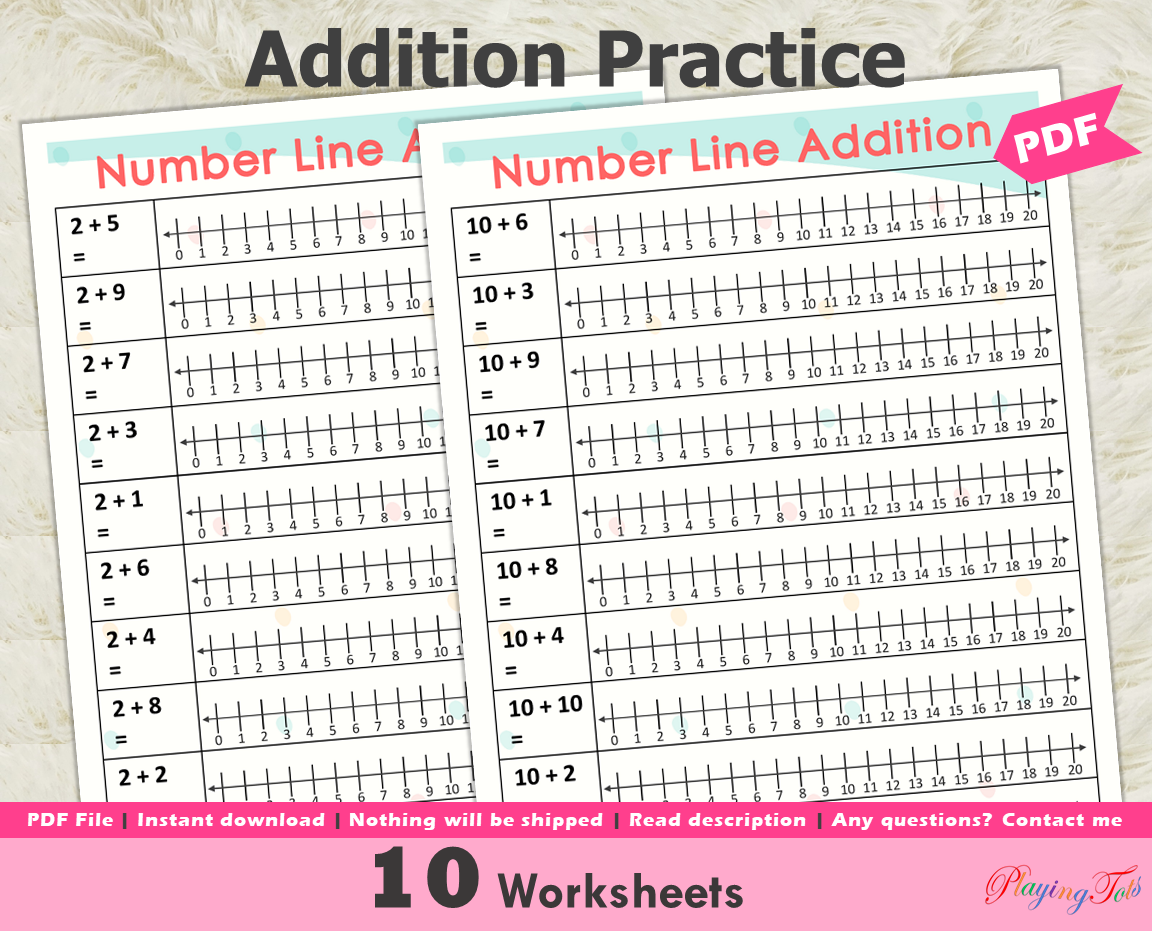 Addition Practice Worksheets, Preschool Workbook, PreK Math Worksheets ...