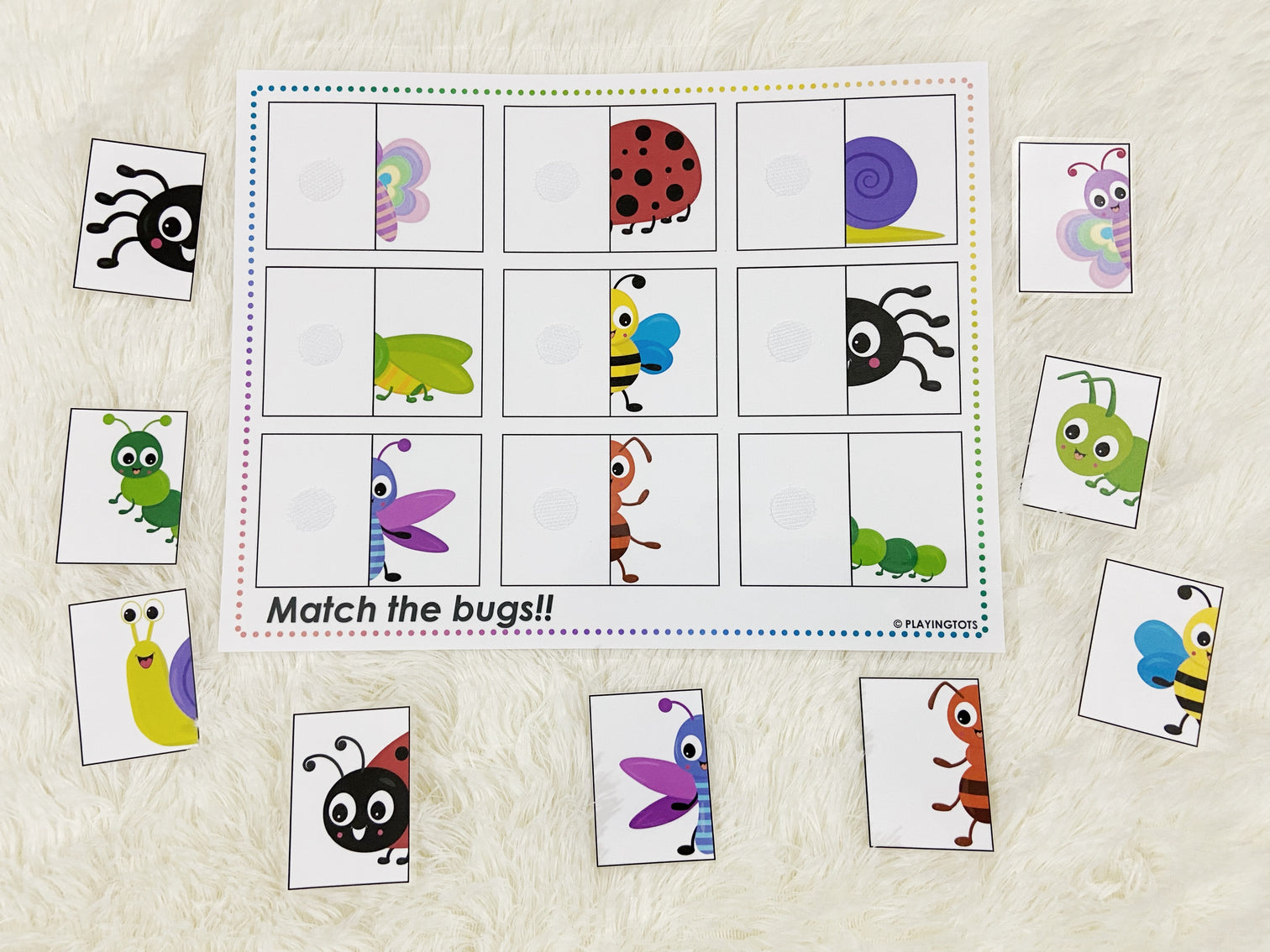 Bugs Matching Activities, Shadow or Silhouette Matching Activity, Todd ...