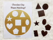 Chocolate Chip Shapes Matching Activity – Playingtots