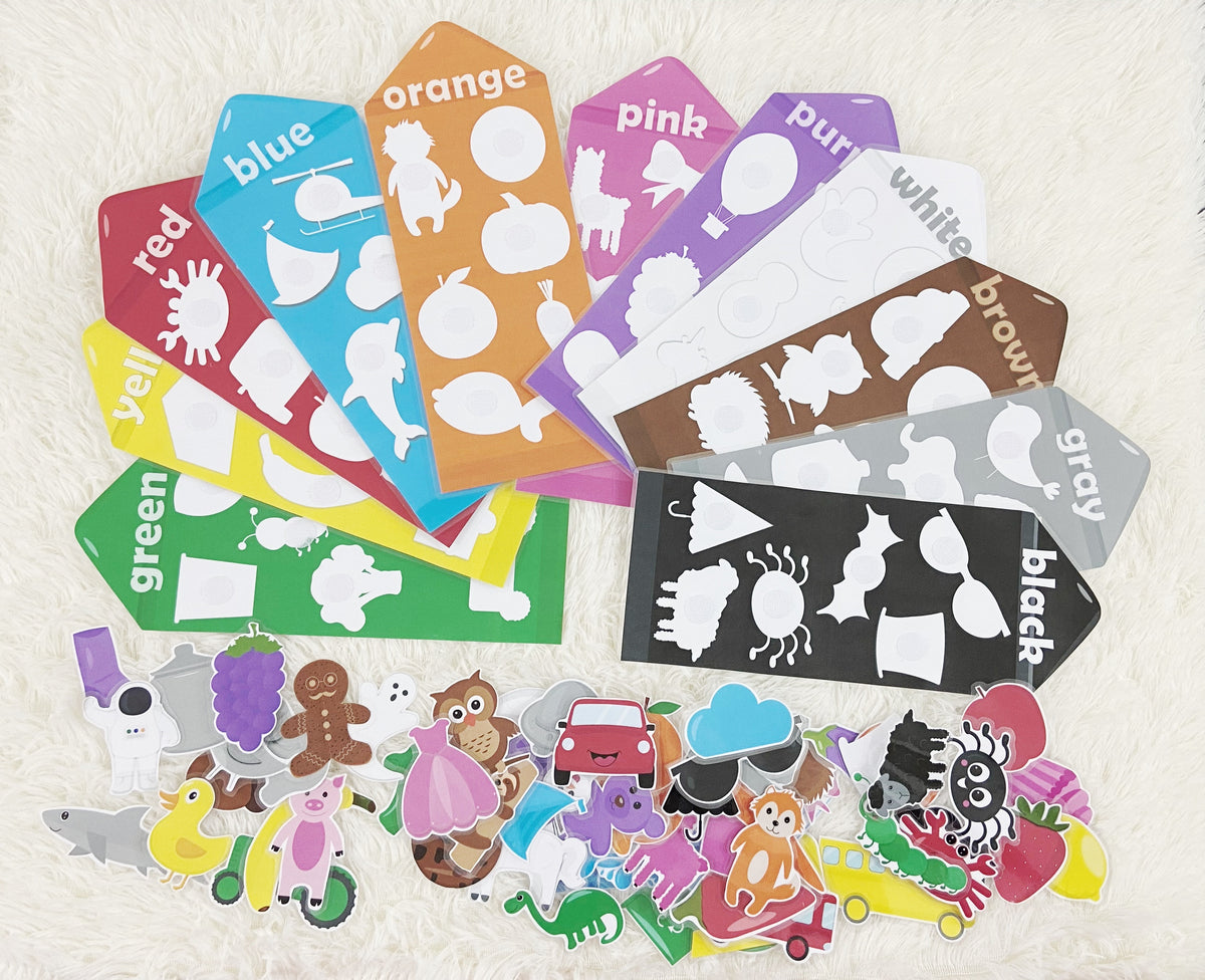 Crayons Colors Sorting Activity, Sort the pictures by color – Playingtots