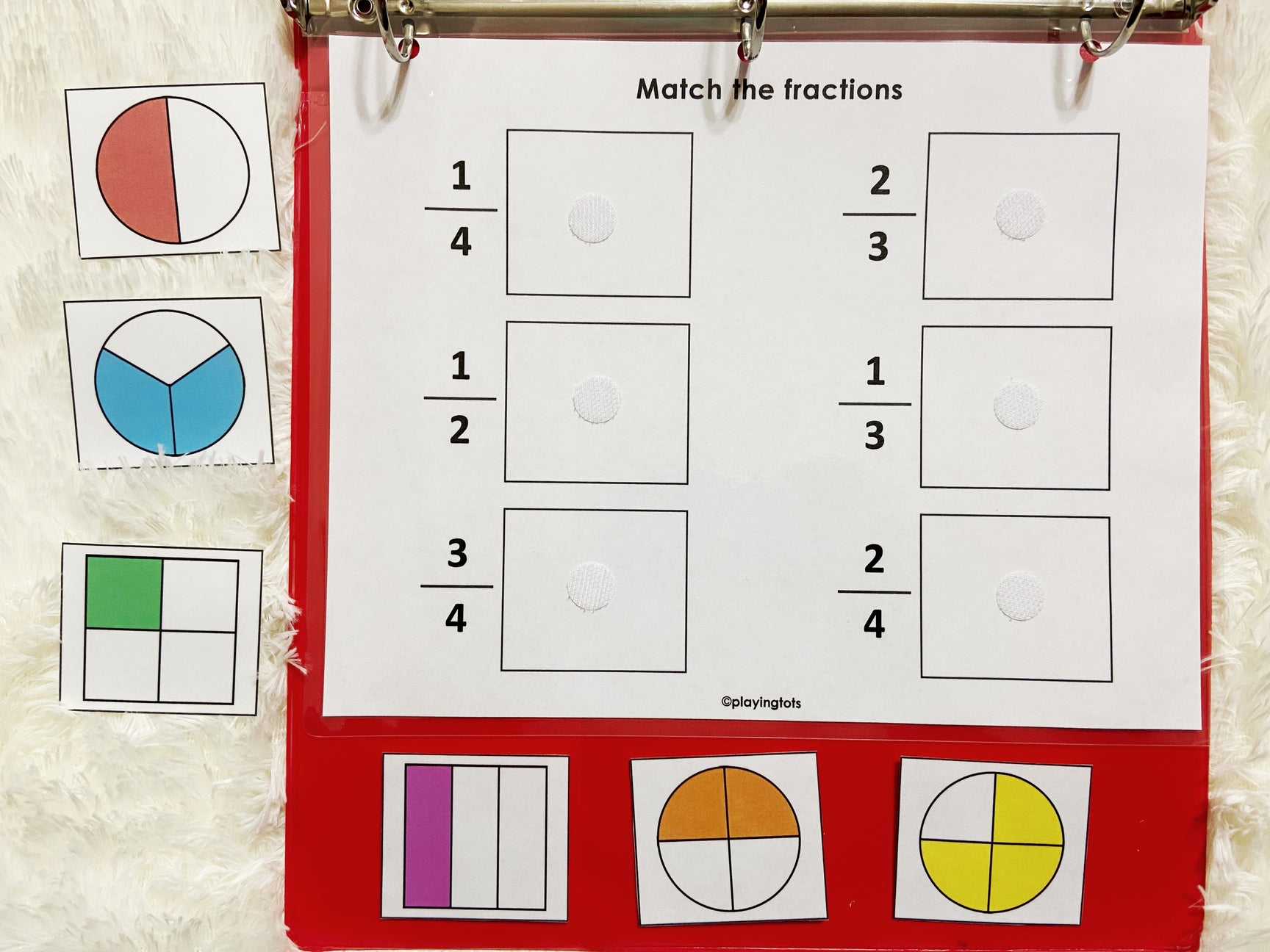 Fractions and Number Bonds, Math Activities – Playingtots