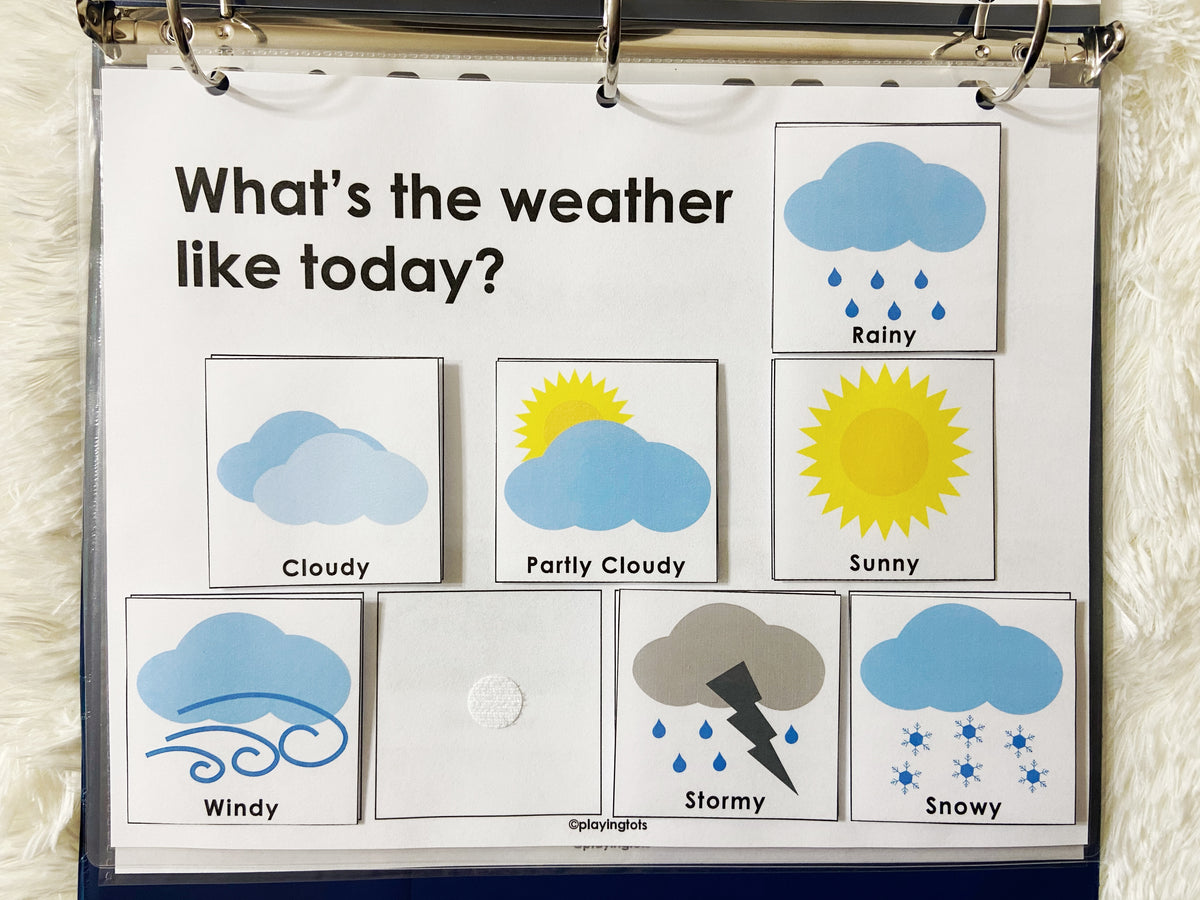 Seasons, Weather, Days of the Week Activity – Playingtots