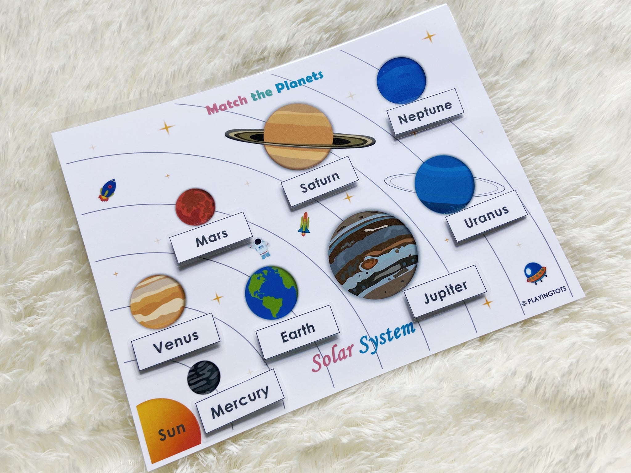 Planets Matching Worksheet