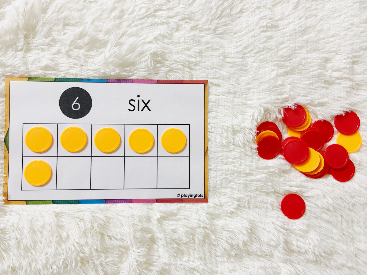 Ten Frame, Counting Practice – Playingtots