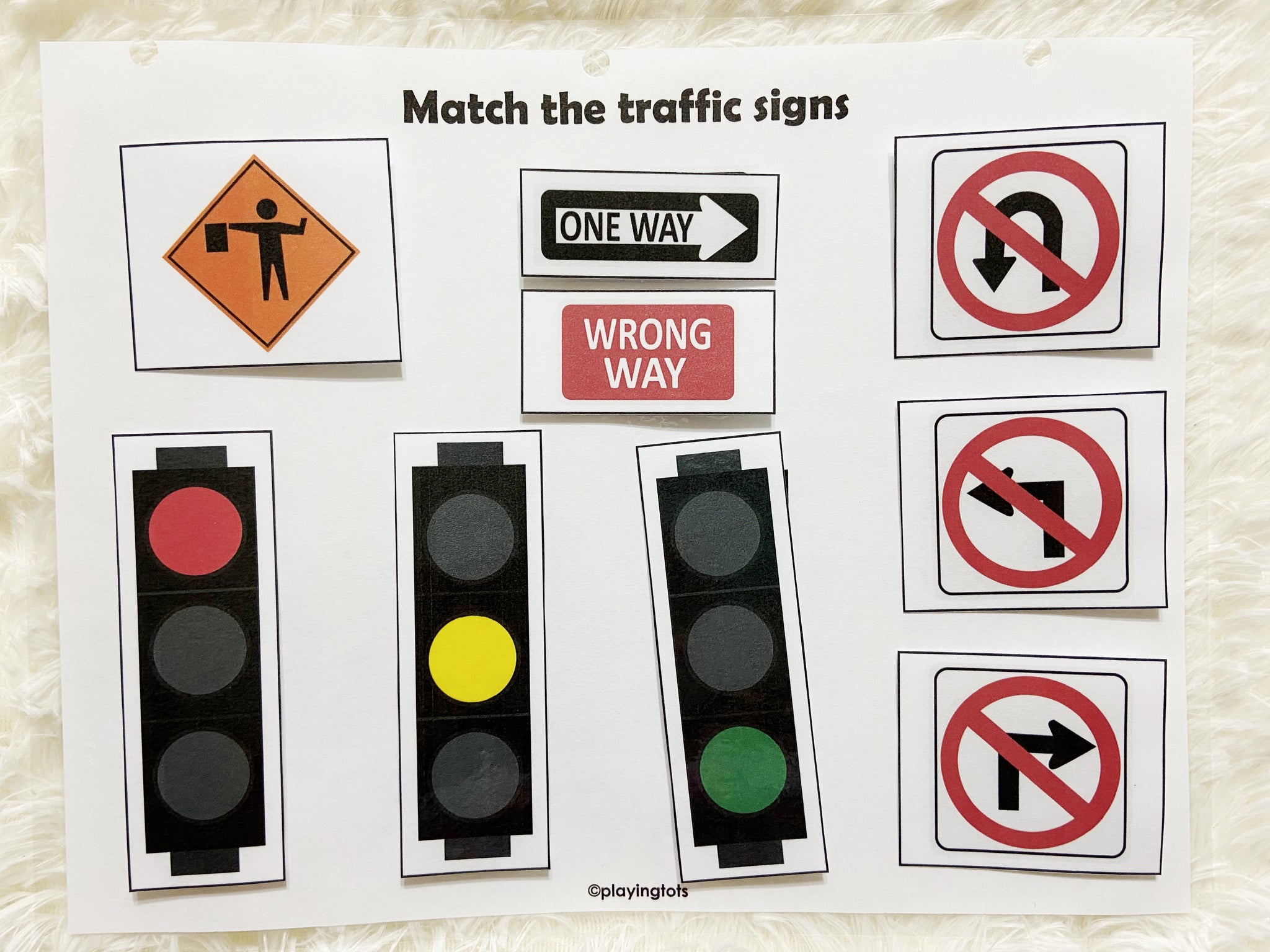 Road Traffic Signs Matching Activity – Playingtots